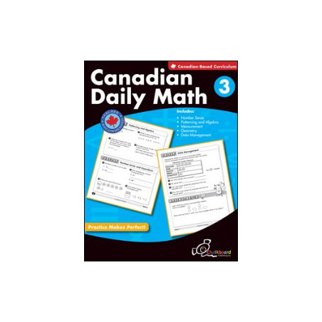 Canadian Daily Math Grade 3 Chalkboard Press CP5668